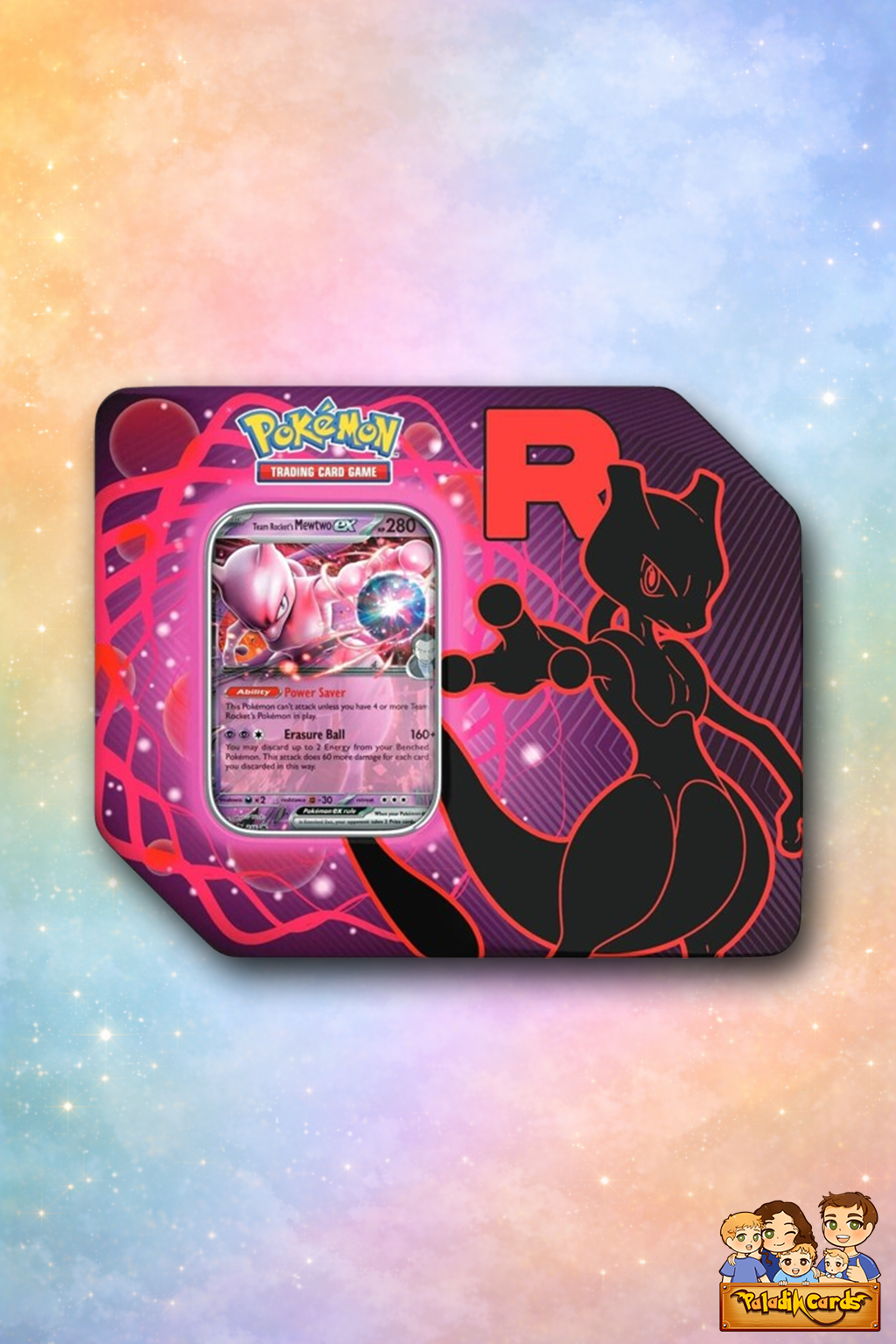 Pokémon TCG Team Rocket Tin | Promo + 5 Booster Packs – Paladin Cards
