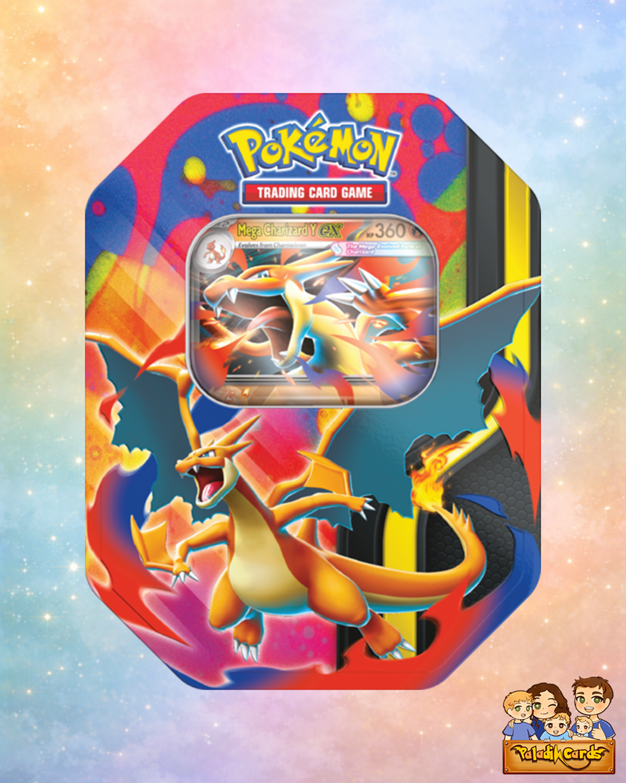 Mega Charizard Tin (X or Y) – Paladin Cards
